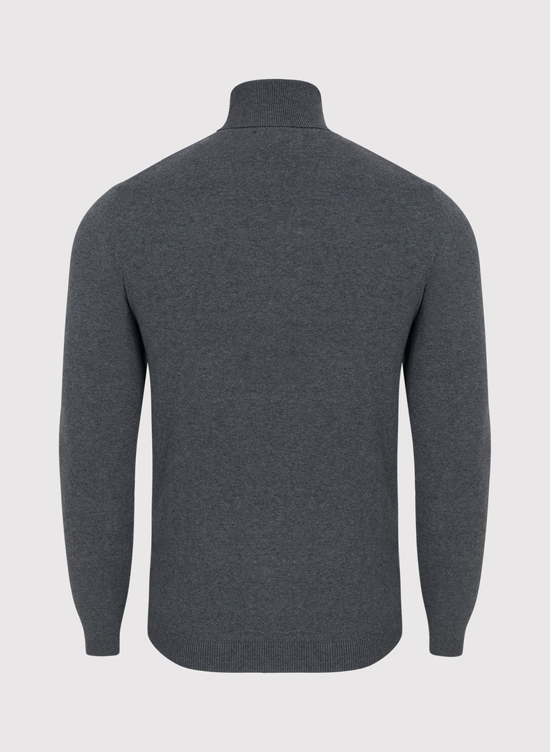 Szary gładki golf męski P23WF-2X-002-S-0 – Pako Lorente