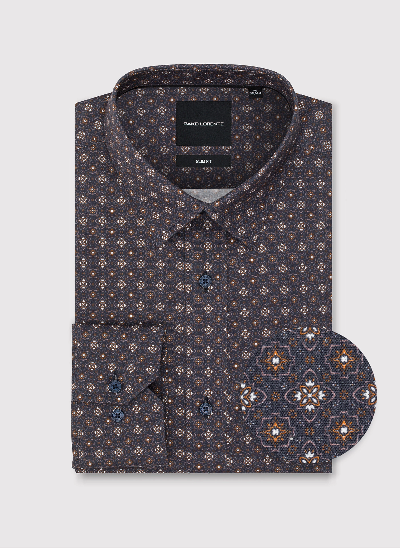 Koszula męska mikrowzór - P25WF-1X-027-A-S - Pako Lorente